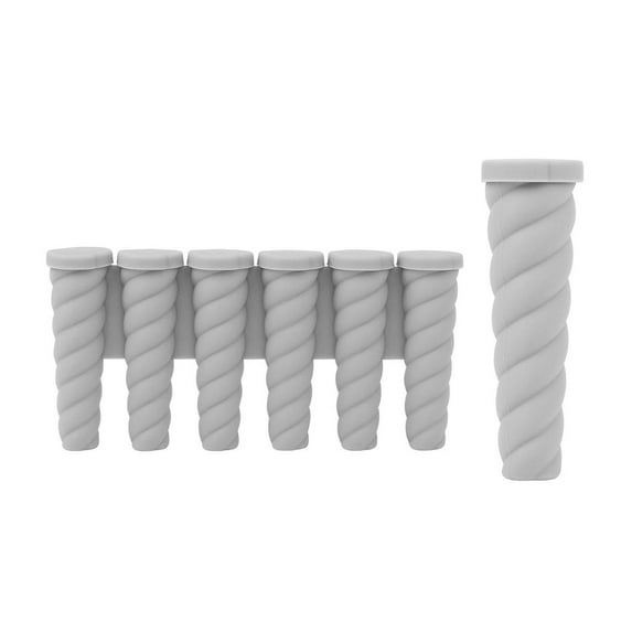 Flexible Silicone Popsicles Molds for Easy Releases 6 Cavity and Single ...