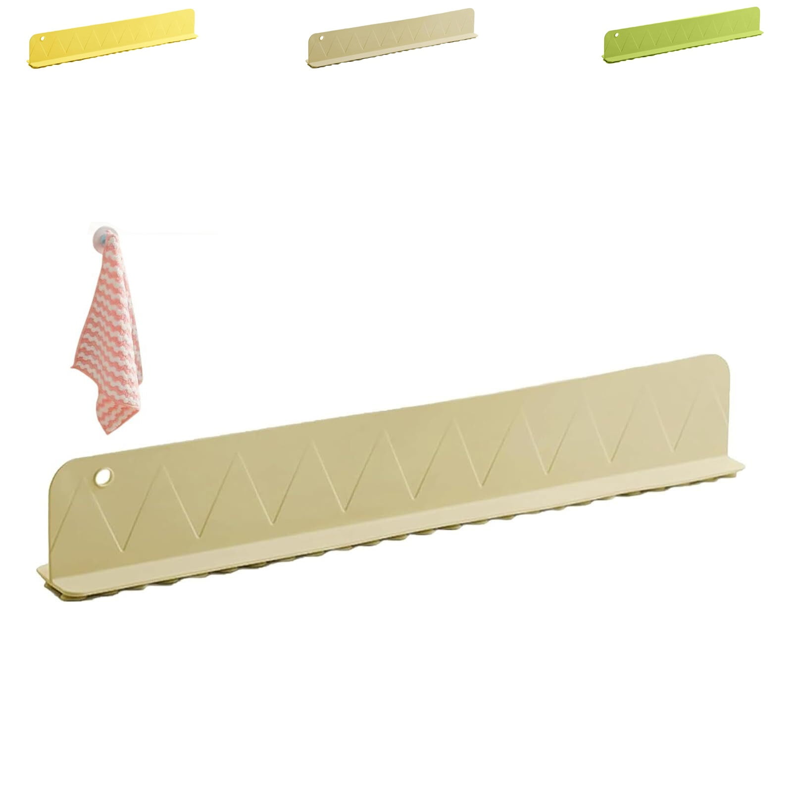 Flexible Silicone Shower Water Dam Rubber Sink Splash Guard & Threshold ...