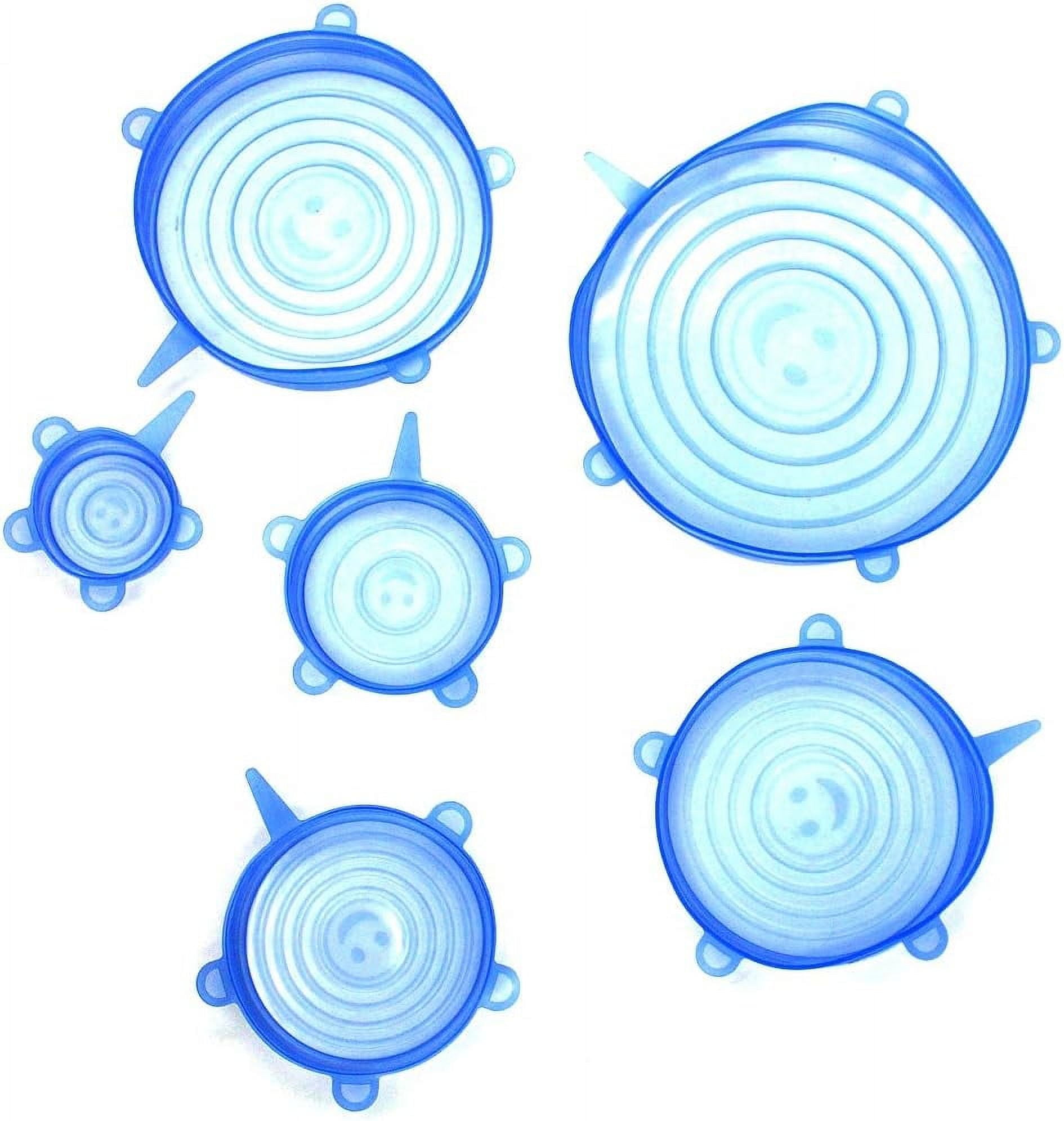 Flexible Silicone Stretch Lids Round Reusable Food Covers for Bowl Cup ...