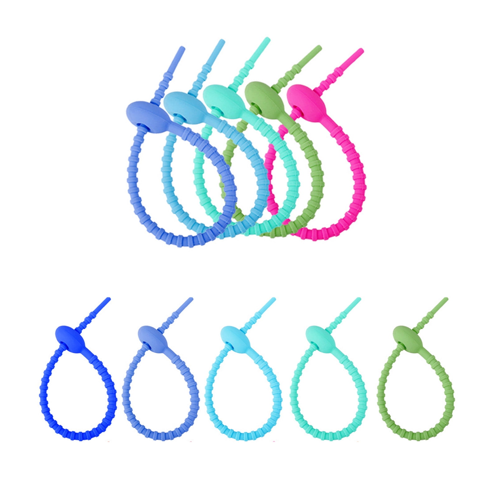 Flexible Silicone Wire Fasteners Twistable Silicone Cable Fasteners ...