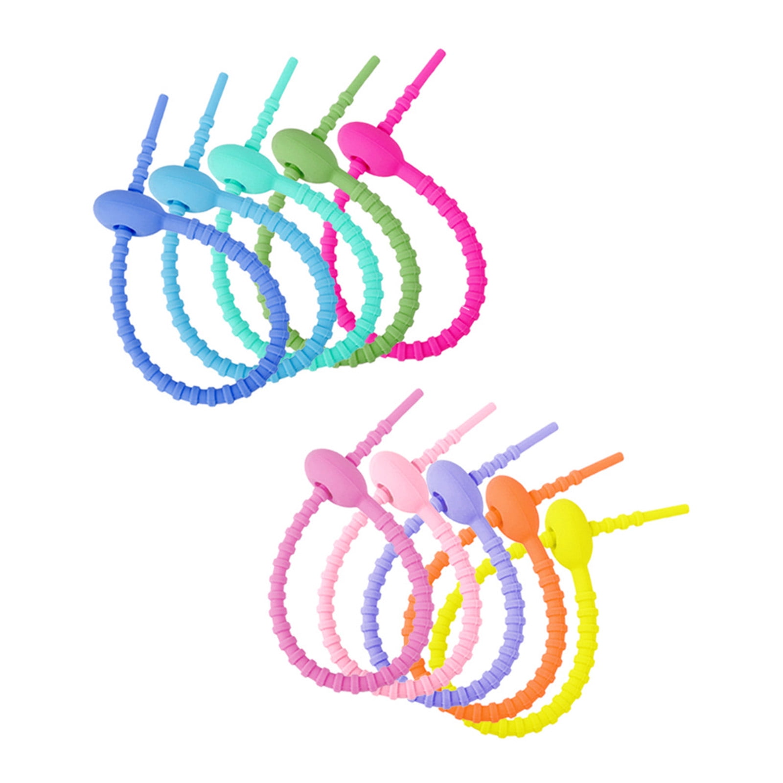 Flexible Silicone Wire Fasteners Twistable Silicone Cable Fasteners ...