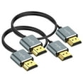 Flexible & Slim Hdmi Cable 1.6Ft 2 Pack, Ultra Thin Hdmi Cord Supports ...