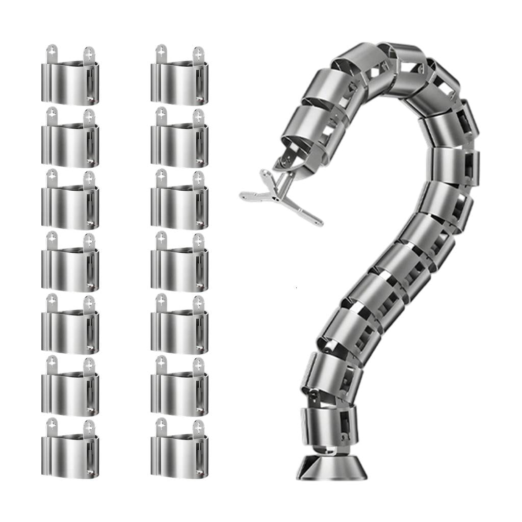 Flexible Snake Cable Management Tube Adjustable Cable Spine Cord ...
