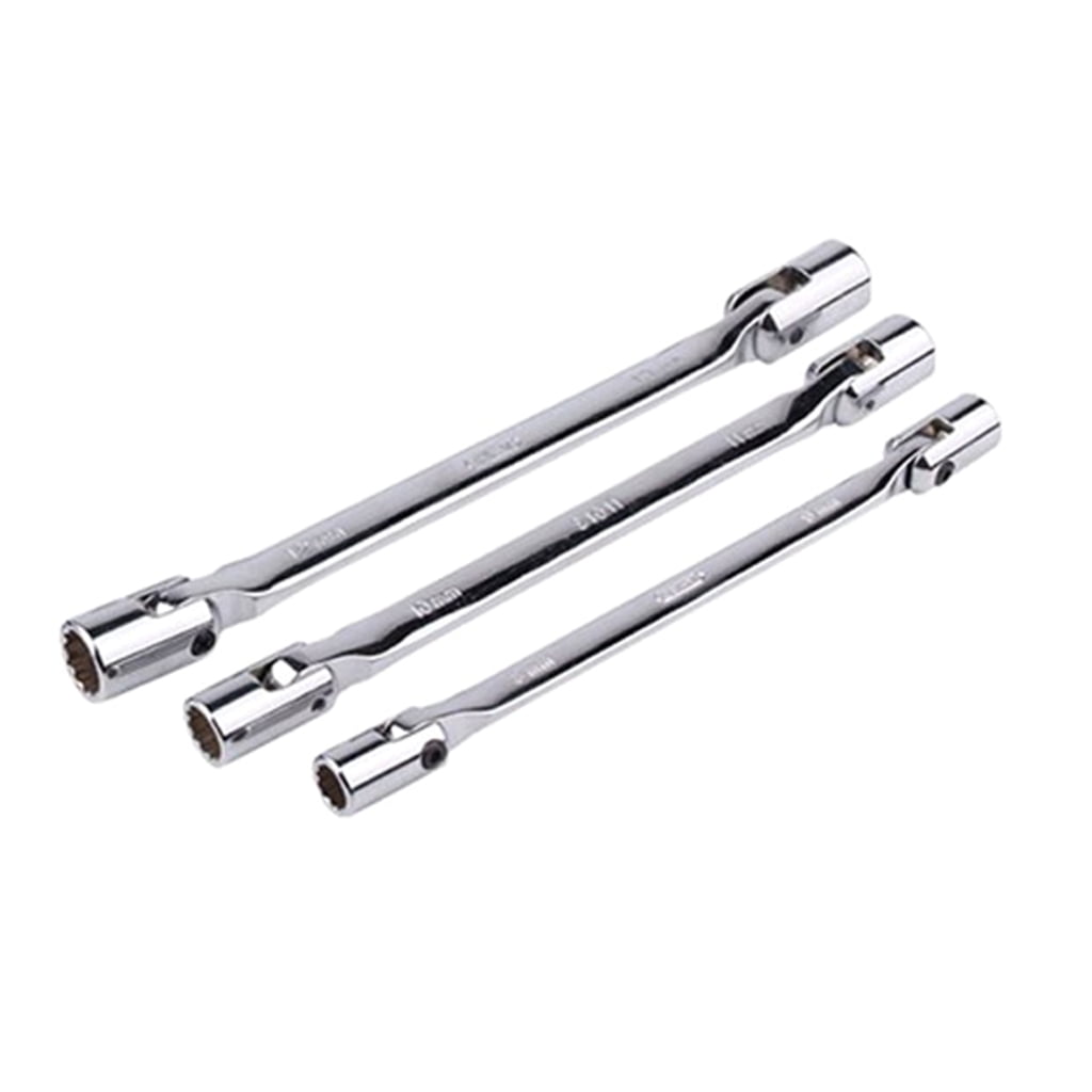 Flexible Socket Wrench Spanner Metric Double 12 Point Swivel Box End ...