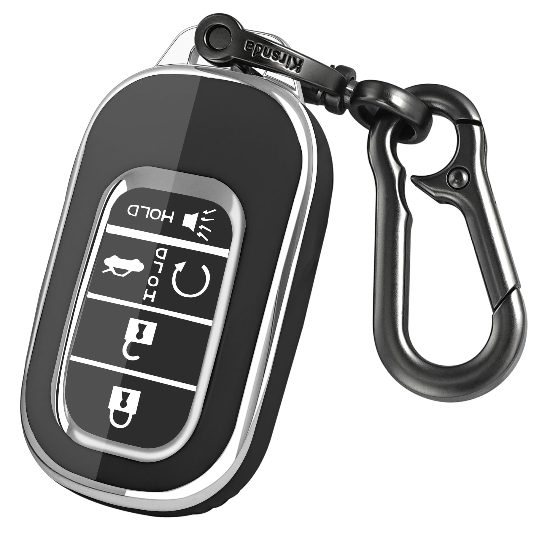 Flexible Soft TPU 5-Button Key Fob Cover for Honda Accord Civic HR-V CR ...