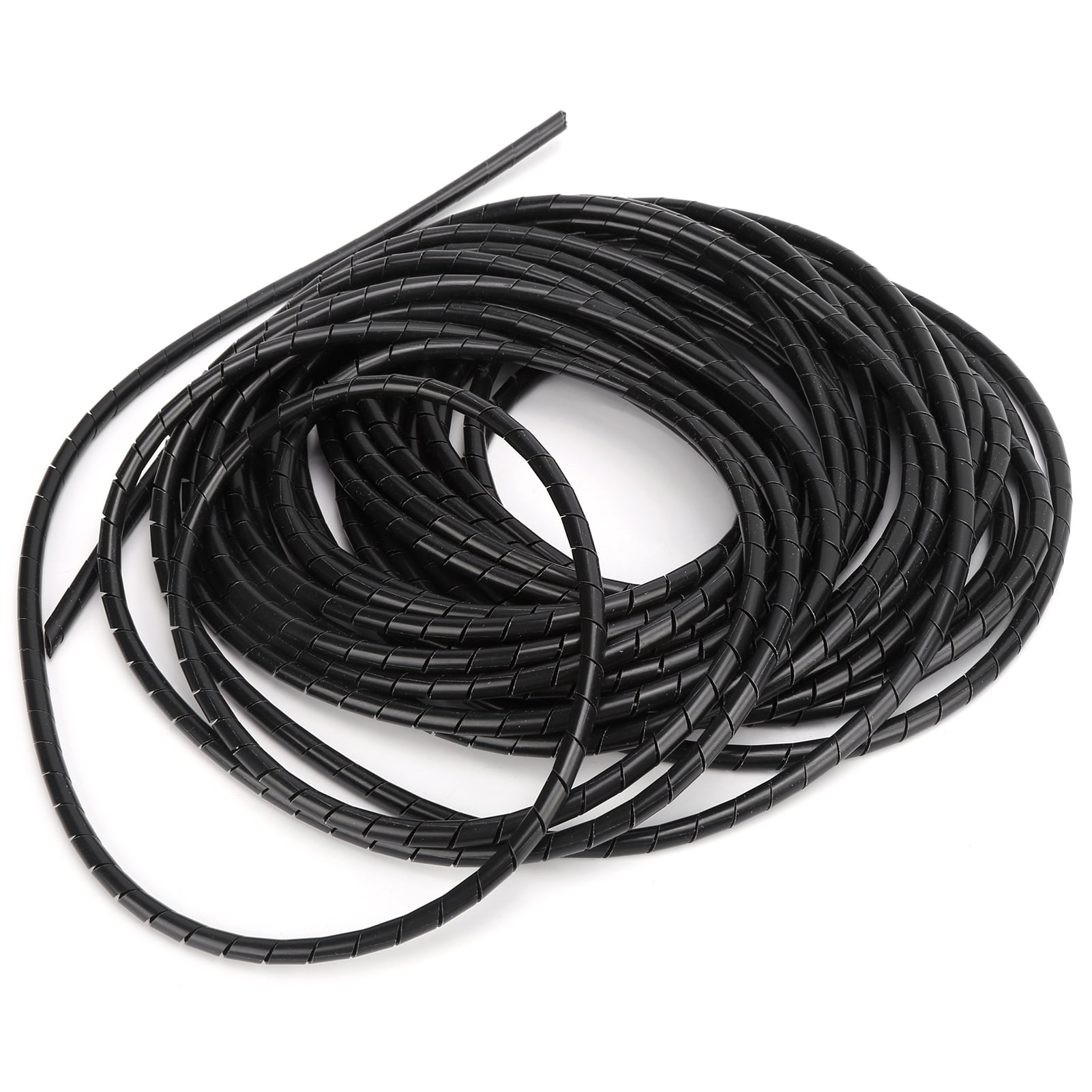 Flexible Spiral Wire Wrap Cord, 4-20m PVC Material, Black, Computer ...