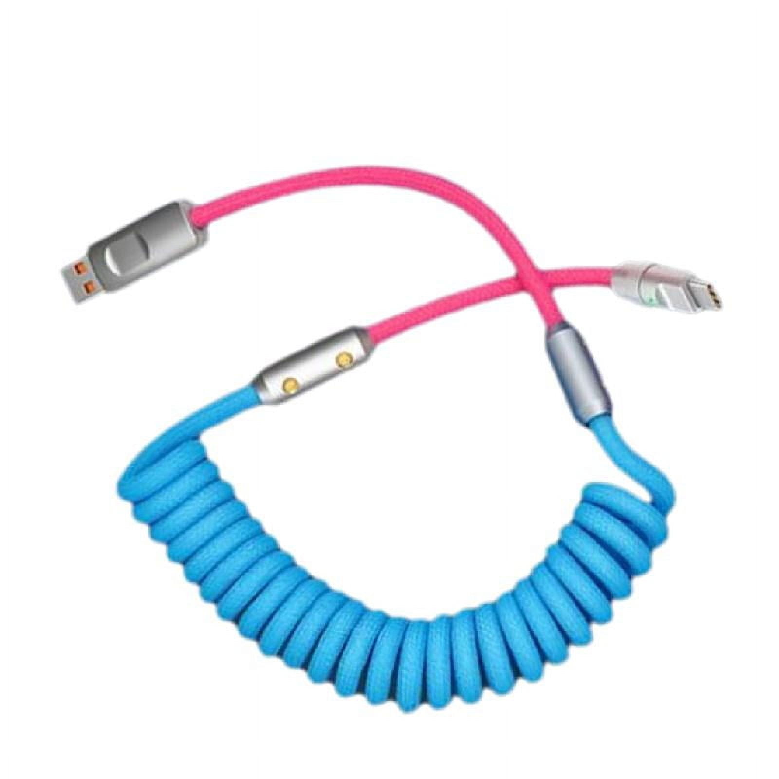 Flexible Spring Data Line Charging Cord 120W Fast Speed Charging Cable ...