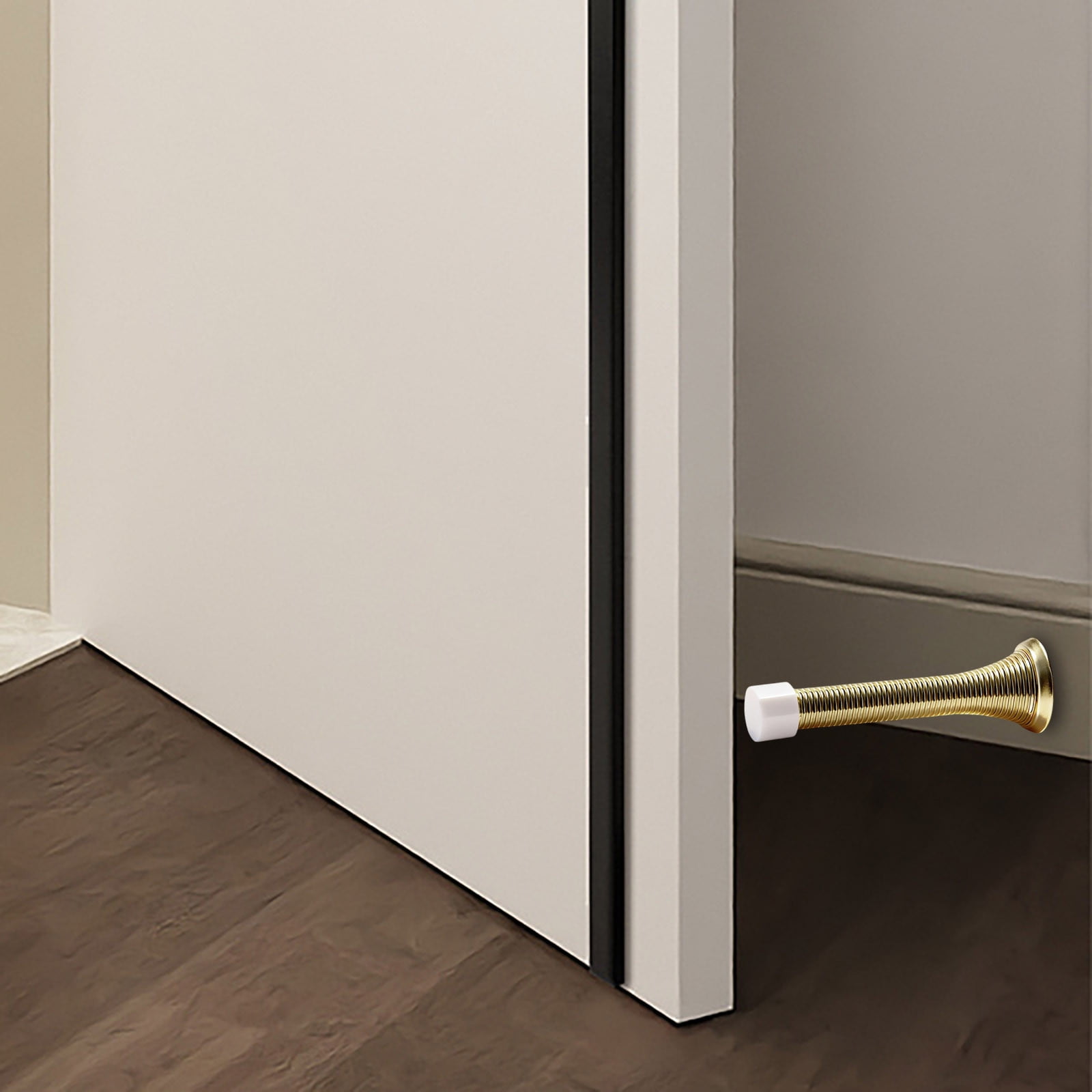 Flexible Spring Door Stopper with Rustproof Screw and Rubber Bumper ...