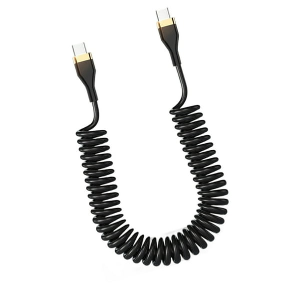 Flexible Spring Loaded 1.8M USB C Cord Line 120W Super Fast Charging ...