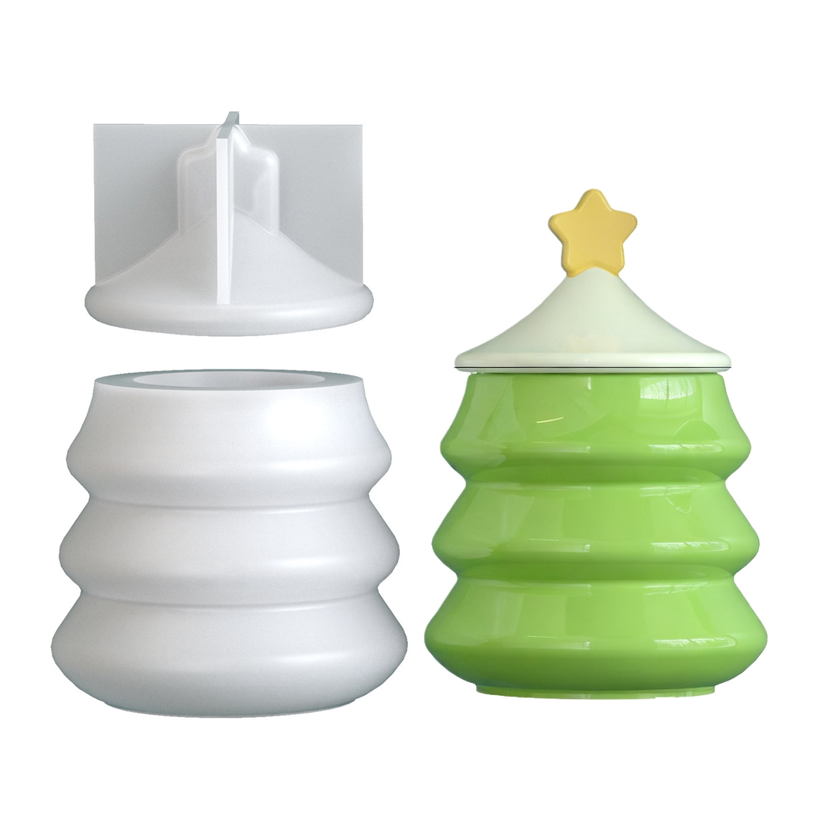 Flexible Star Shaped Christmas Tree Silicone Mold Suitable for Resin ...