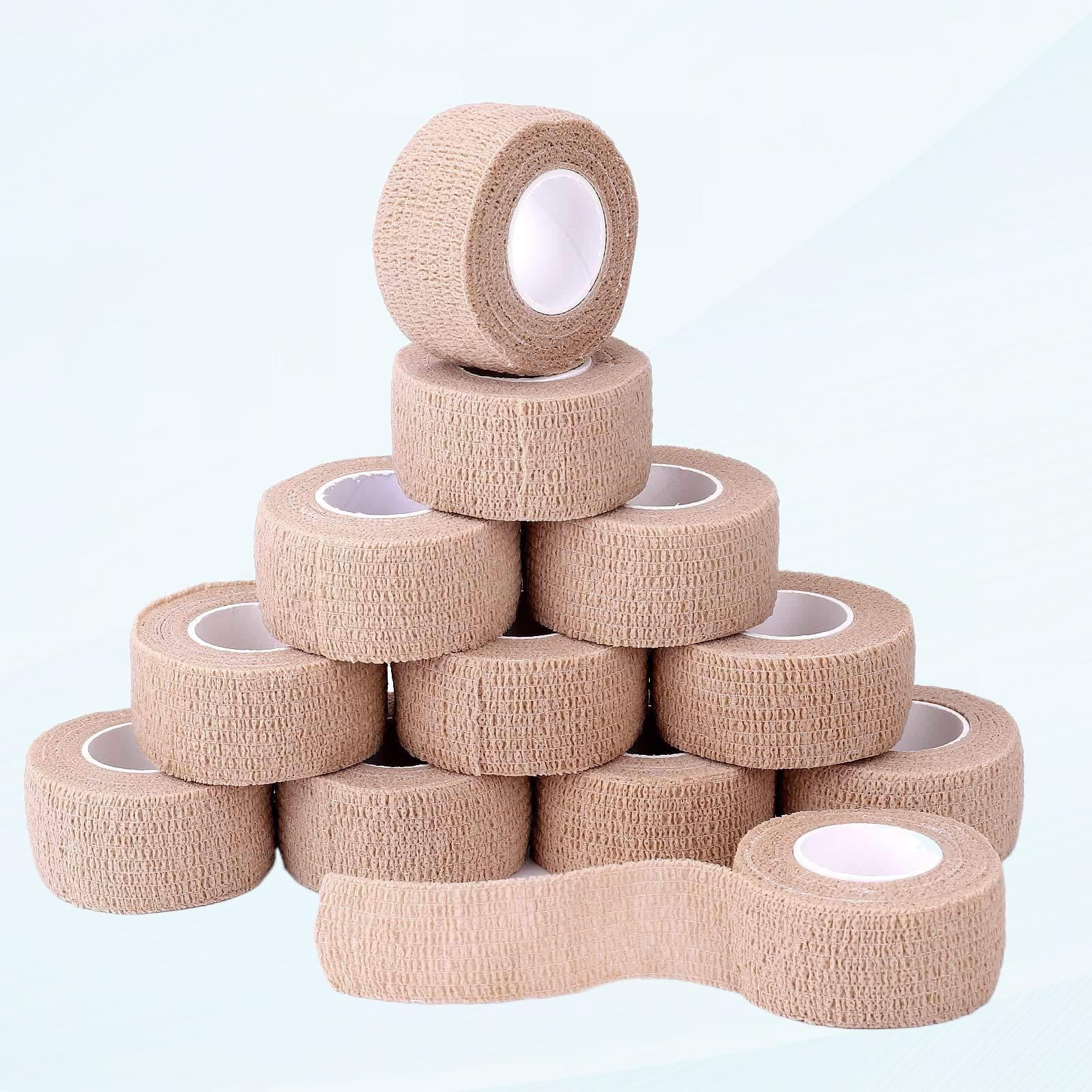 Flexible Stretch Tape for Sports Injuries, 12 Pack, 1 Inch X 5 Yards ...
