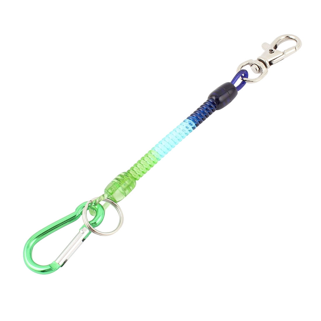 Flexible Stretchy Coil Keychain Keyring Strap Key Holder Green ...