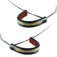 Flexible Switchback Dual-Color White & Amber Motorcycle LED Fork Turn ...