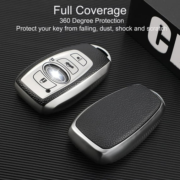 Flexible TPU Leather Smart Key Fob Case with Full-Body Protection for ...