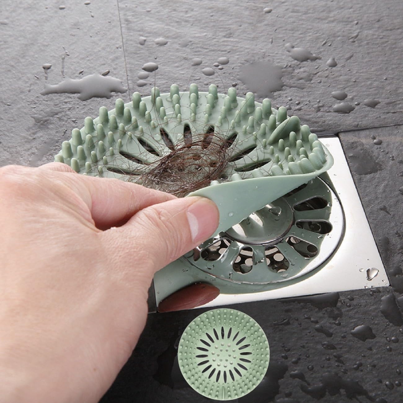 Flexible Thermo-Plastic-Rubber Shower Drain Cover - Walmart.com