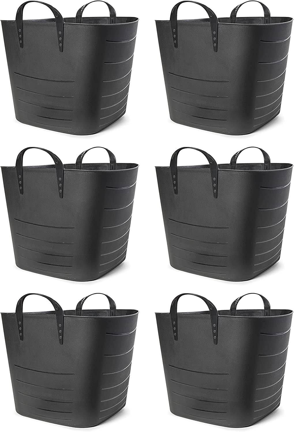 Flexible Tub Basket 25 Liter/6.6 Gallon Plastic Multifunction Storage ...