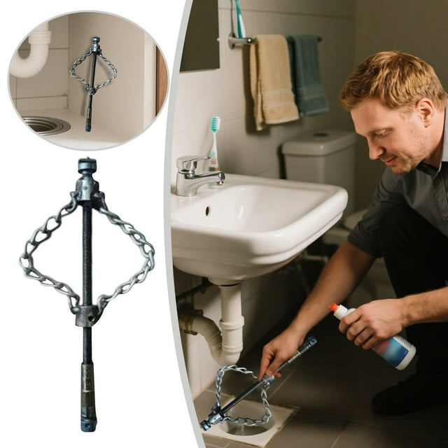 Flexible Tube Cleaning Knocker Rotary Cable Sewer Dredge 16mm Flex ...