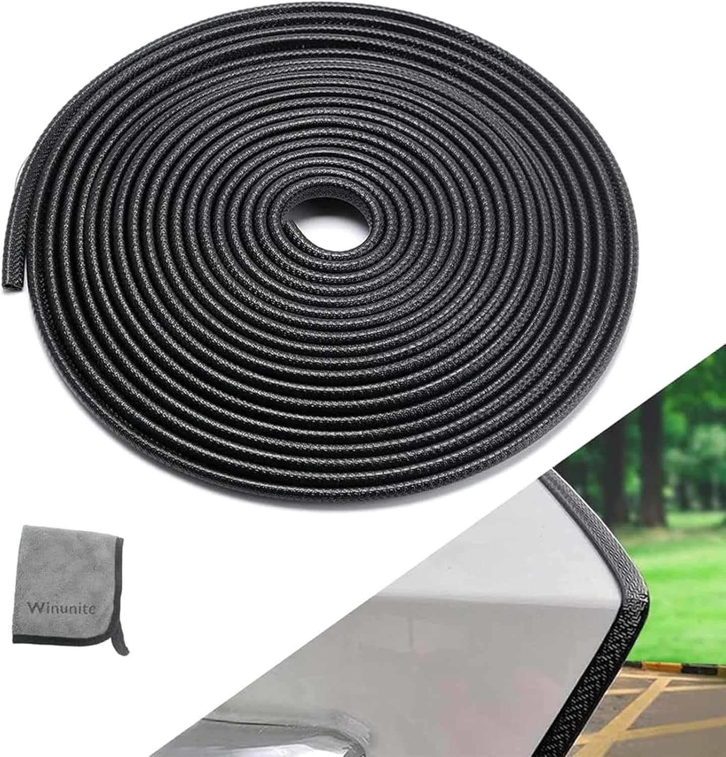 Flexible U-Shaped Car Door Edge Guards Black 5M Trim for SUVs and ...