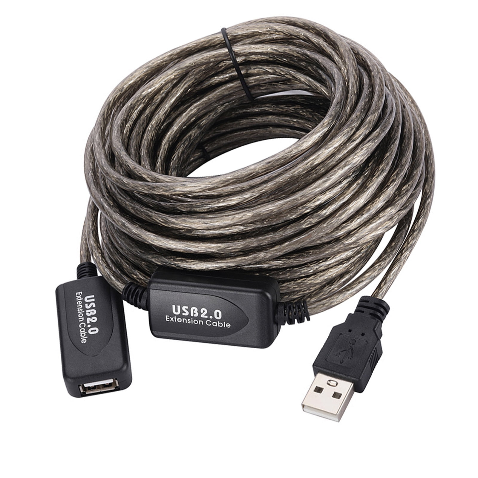 Flexible USB 2.0 Extension Cord Double Layer Shielding Male to Female ...