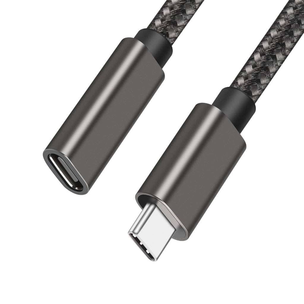 Flexible USB C Male to Female Cable PD 60W Power Boosts for Electronics ...
