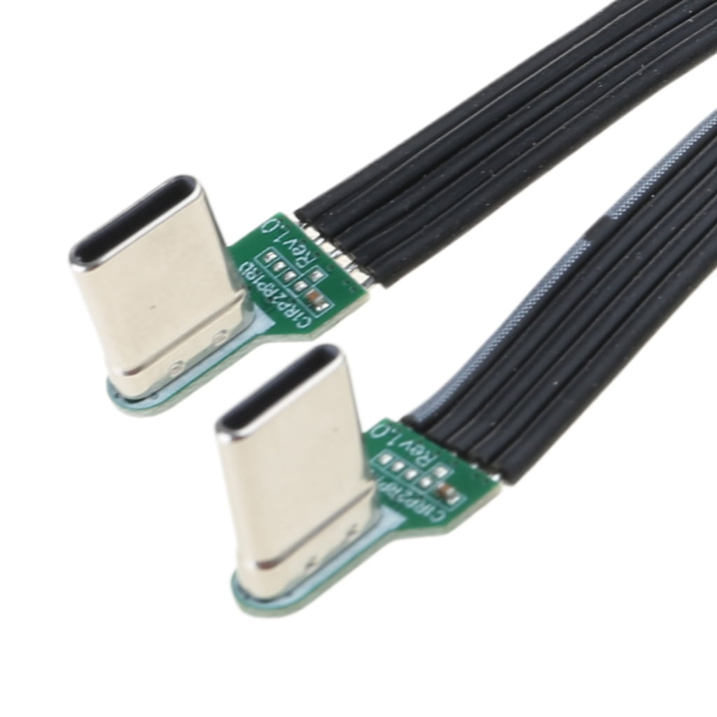 Flexible USB C to C Flat Silicone Cable 60W 180Mbps for Gaming Angle ...