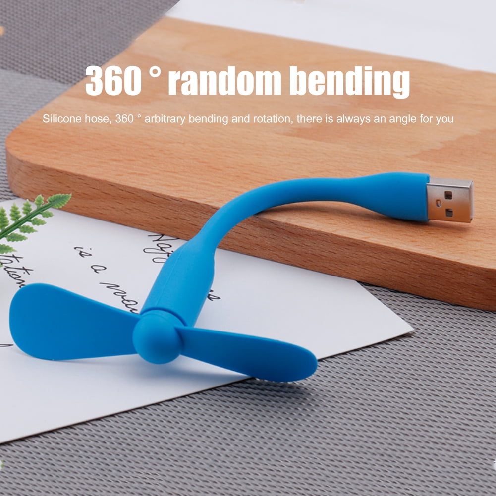 Flexible USB Fan Portable Mini Fan For Power Bank & Notebook & Computer ...