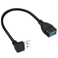 Flexible USB3.0 Extension Cable with 90 Degree Angles for Enhances ...