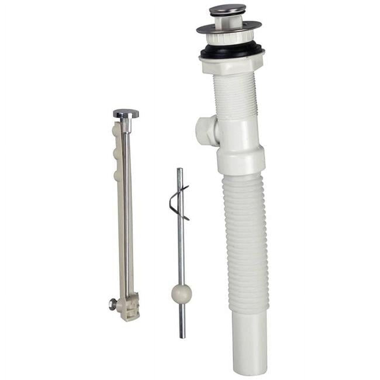 Flexible Universal Pop-Up Drain Assembly with Lift Rod & Plunger ...