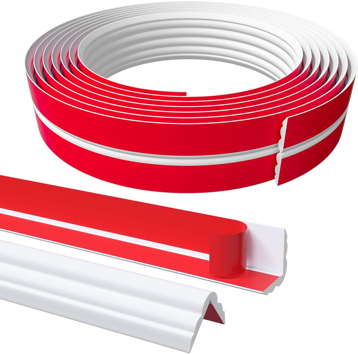 Flexible Wall Corner Protector Moulding Trim, Peel and Stick Inside ...