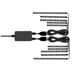 Moclever RGB Motorcycle LED Light Kit, Waterproof Flexible Strips ...