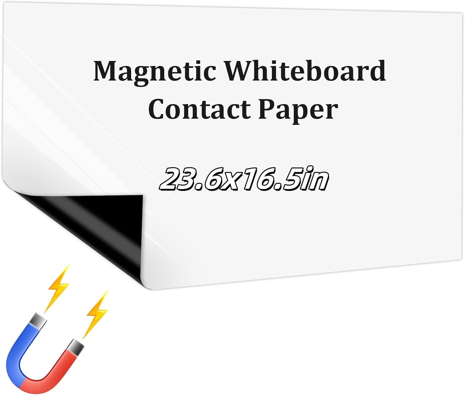 Flexible Whiteboard Sheet Wall,23.6x16.5In Magnetic Dry Erase Board ...