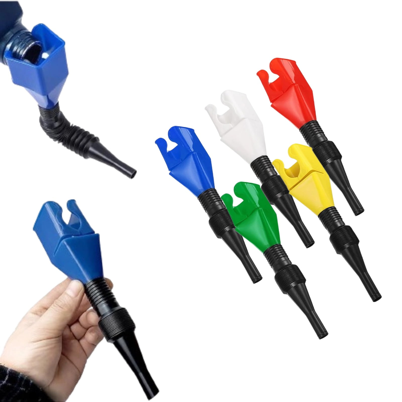 Flexible Wide-Mouth Funnel with Built-in Filter - Snap Funnel for ...