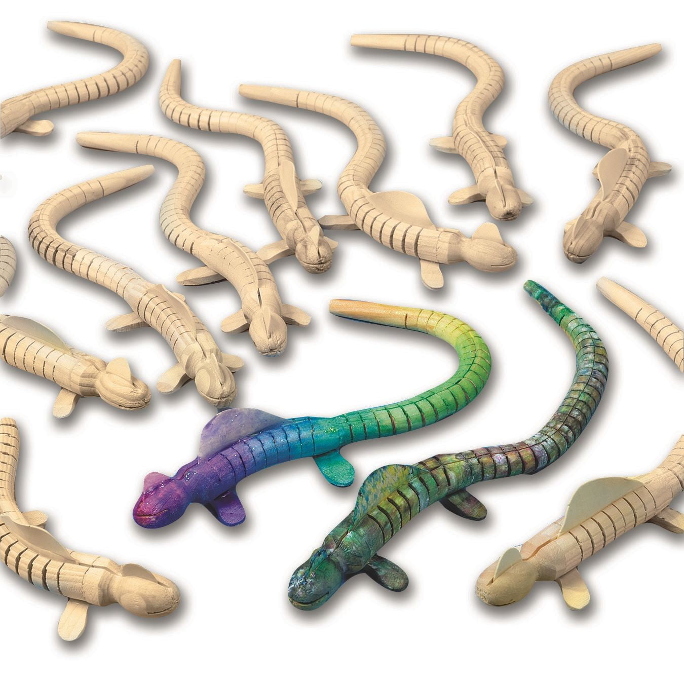 Flexible Wood Lizards (Pack of 12) - Walmart.com