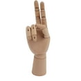 Flexible Wooden Hand Model Moveable Wooden Artists Manikin Hand Figure ...