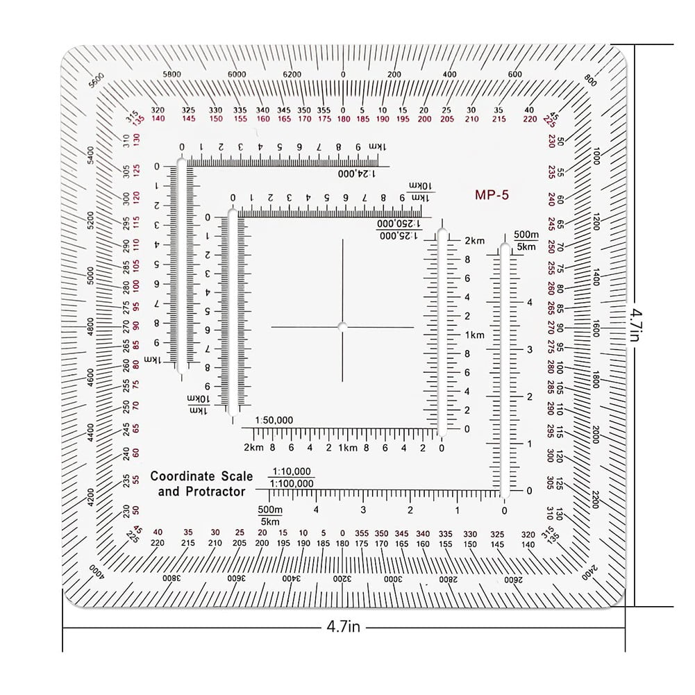 Flexible Map Scale And Protractor for Construction Engineering ...