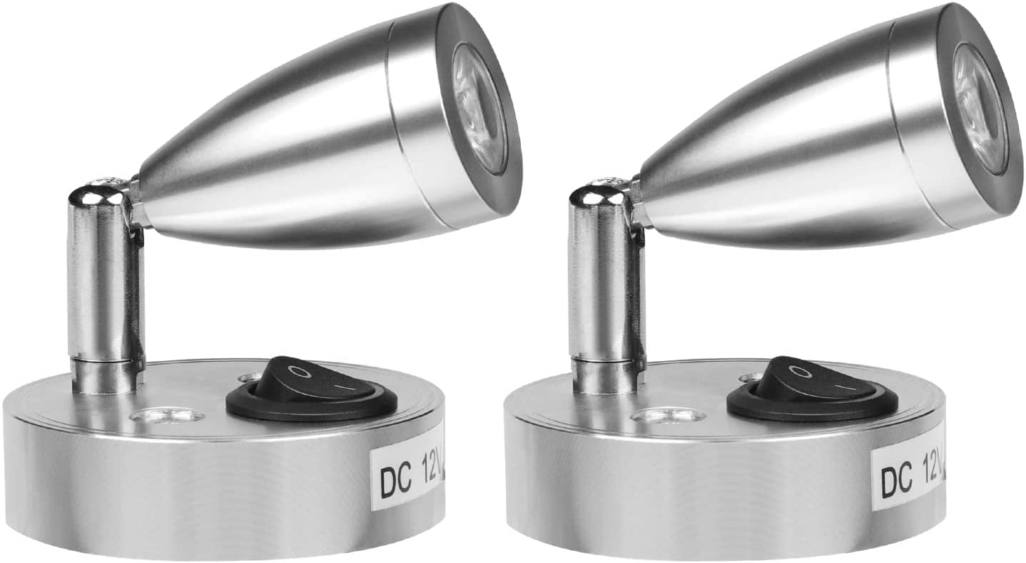 Flexible tube spotlight - A model -12V3w-60 * 96mm - silver - Walmart.com