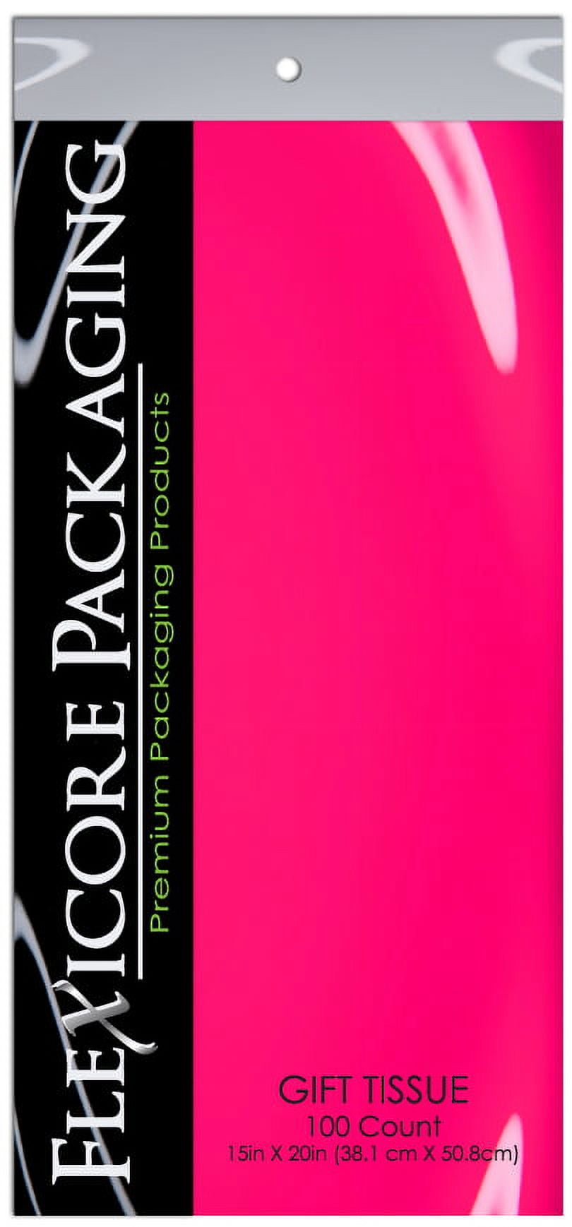 Flexicore Hot Pink Gift Wrap Tissue Paper, 100 Sheets, 15"x20 ...
