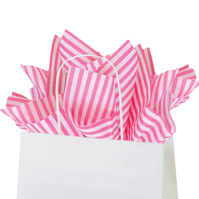 Flexicore Packaging Hot Pink Pin Stripe Gift Wrap Tissue, (100 Sheets ...