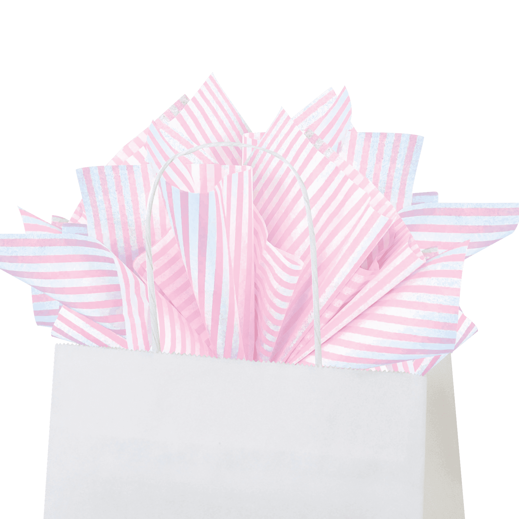 Flexicore Packaging Light Pink Pin Stripe Gift Wrap Tissue, (100 Sheets ...