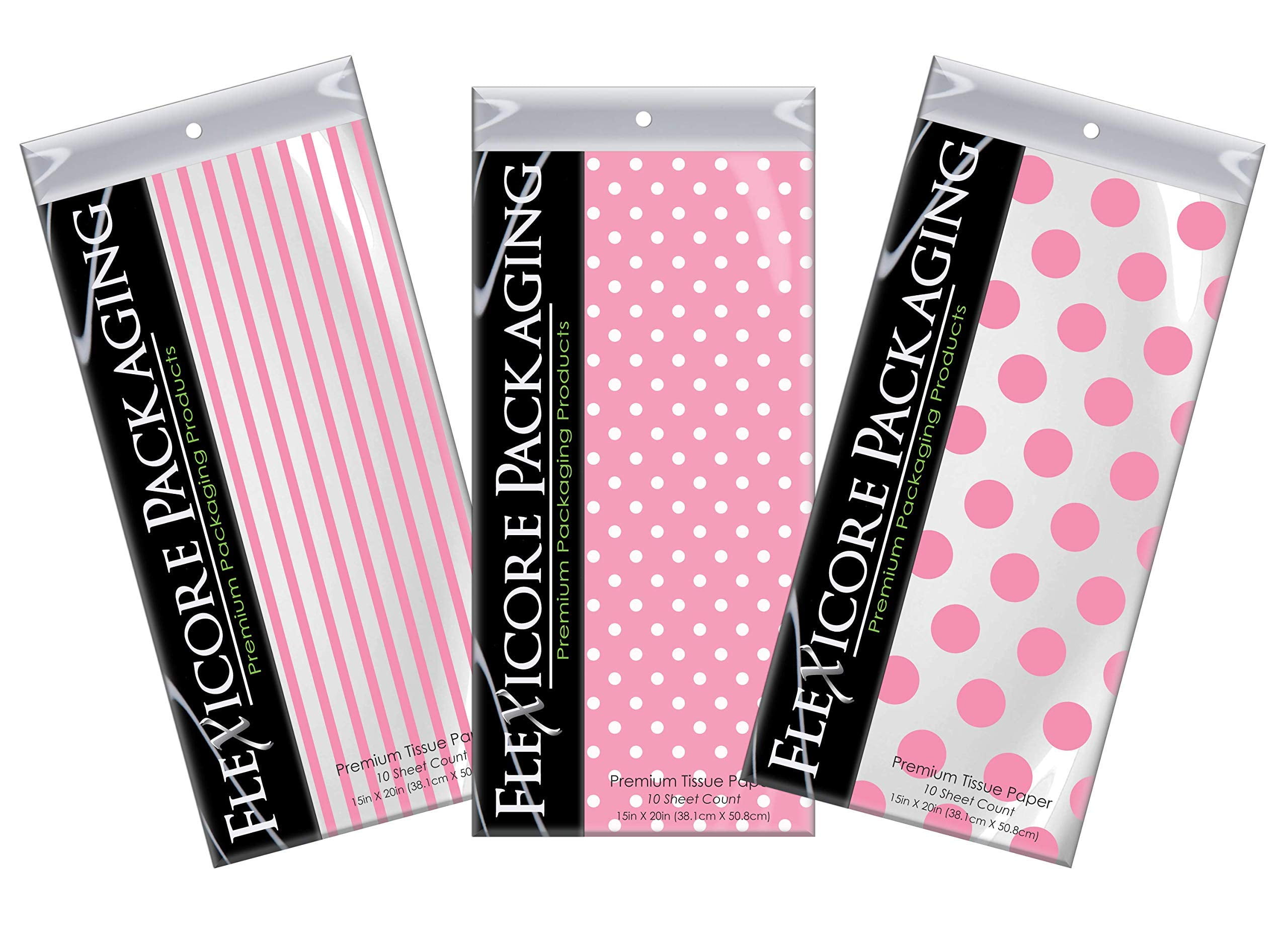 Flexicore Packaging | Pin Stripe & Polka Dot Gift Wrap Tissue Paper ...