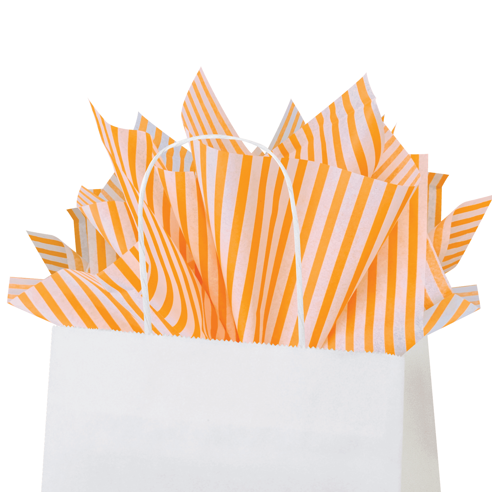 Flexicore Packaging Tangerine Pin Stripe Gift Wrap Tissue, (100 Sheets ...