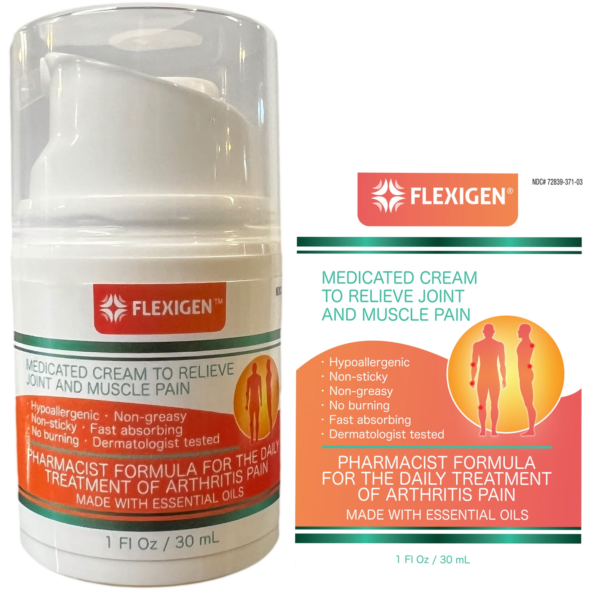 Flexigen Pain Relief Cream with Frankincense oil and Menthol for Joint ...