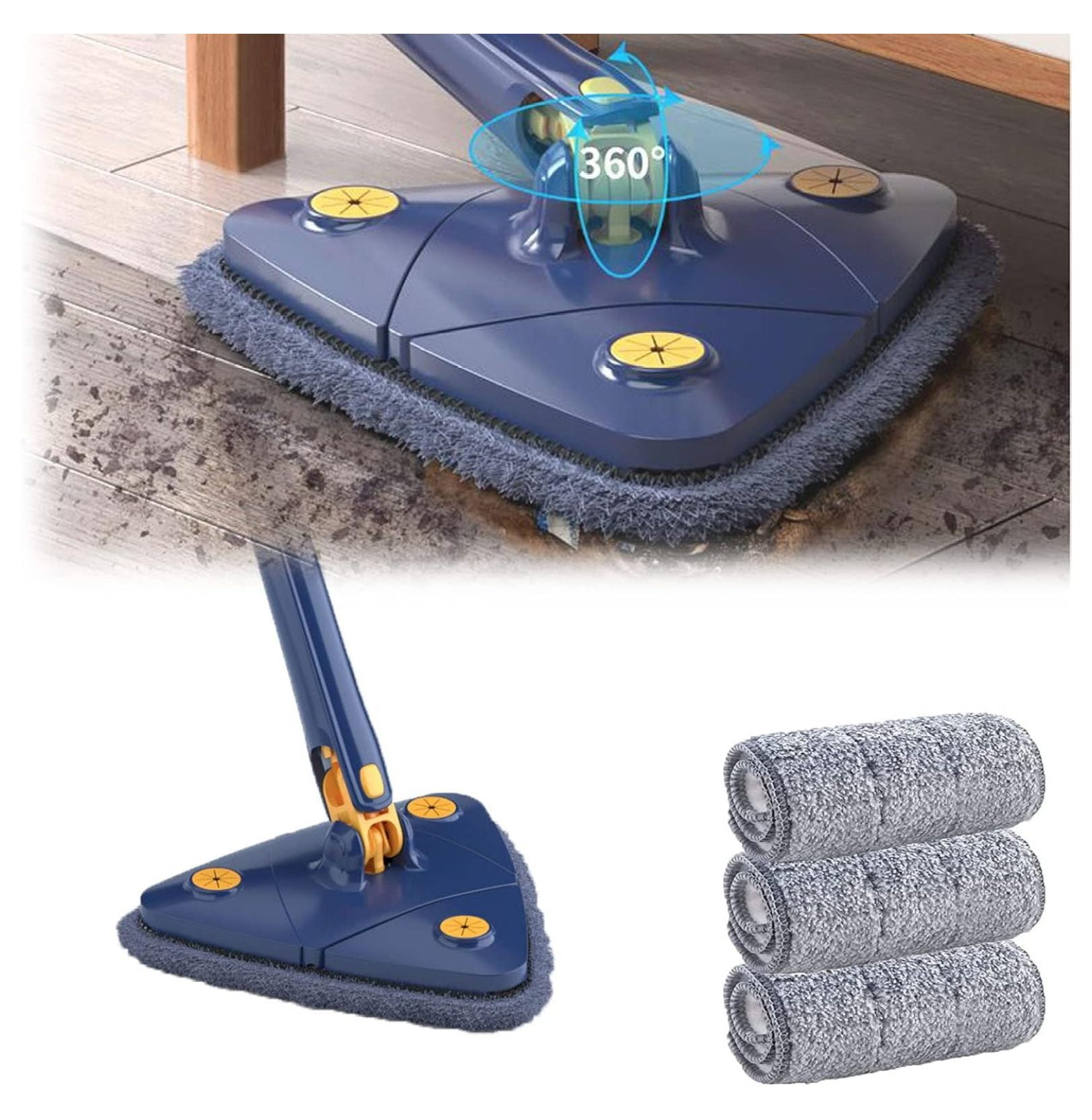 Fleximop - Flexi Mop, 360 Rotatable Adjustable Cleaning Mop, 2023 ...