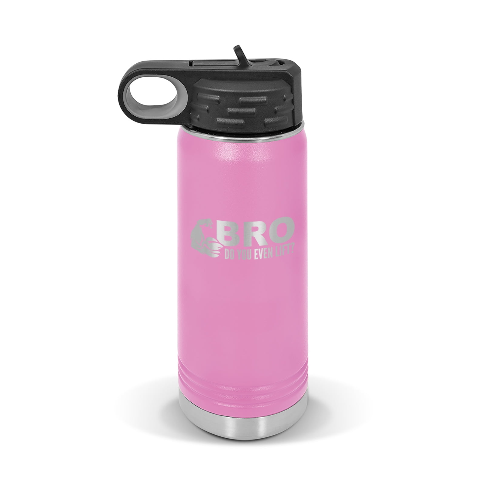 Flexing Bro Do You Event Lift Water Bottle 20 oz - Laser Engraved w ...