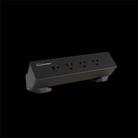 Flexispot PS015B Clamp Power Strip with USB, Black: Electronics ...