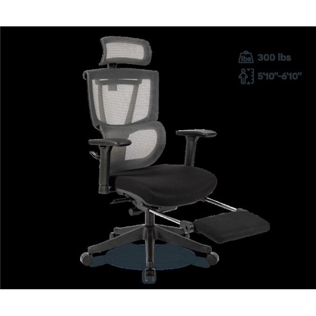 Flexispot Premium C7 Ergo Series Foam Office Chair with Footrest, Black ...