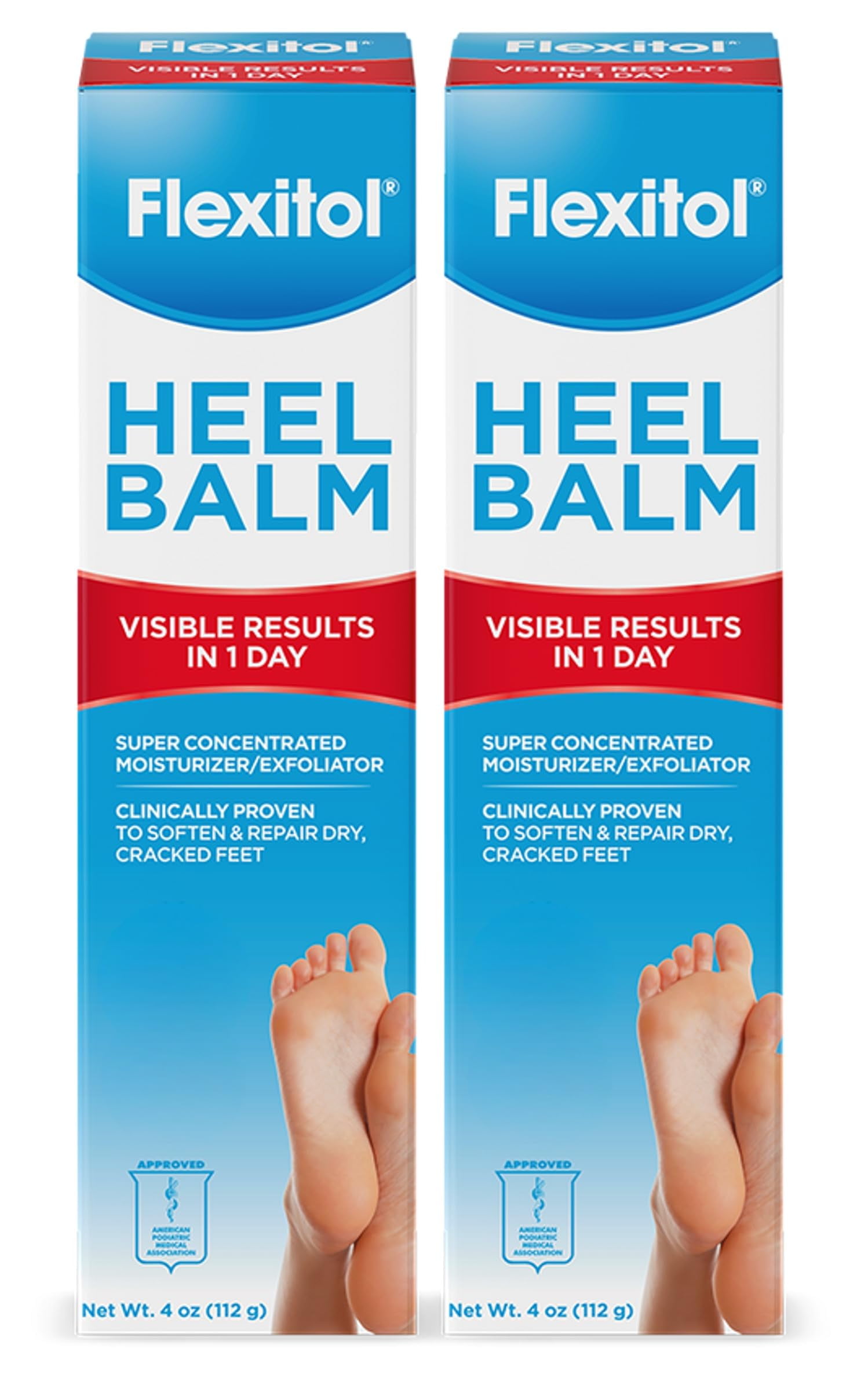 Flexitol Heel Balm, Rich AIF9 Moisturizing & Exfoliating Foot Cream, 4 ...