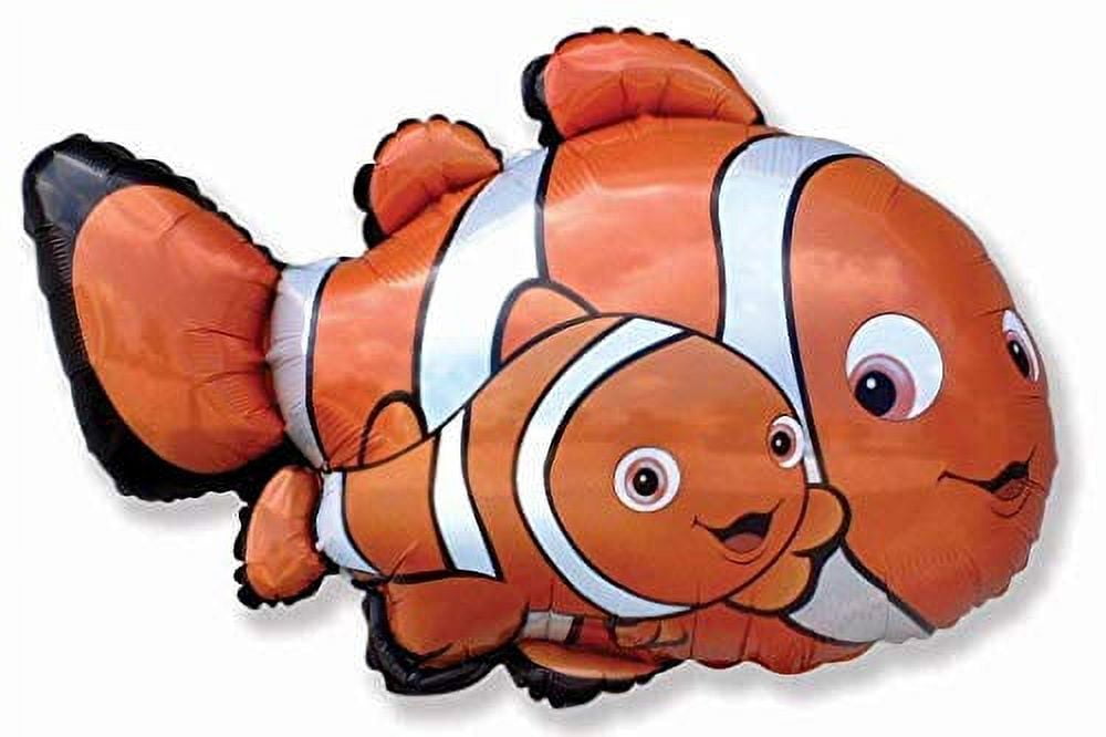 Flexmetal Finding Nemo Balloons, Mylar Orange, 0 95 oz - Walmart.com