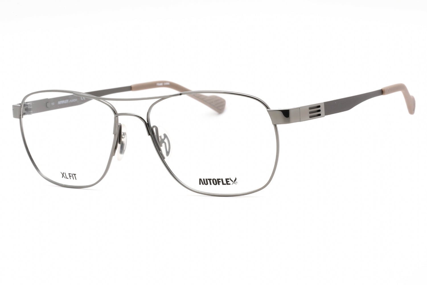 Flexon AUTOFLEX 113 035 Men's Light Gunmetal Full Rim Eyeglasses ...