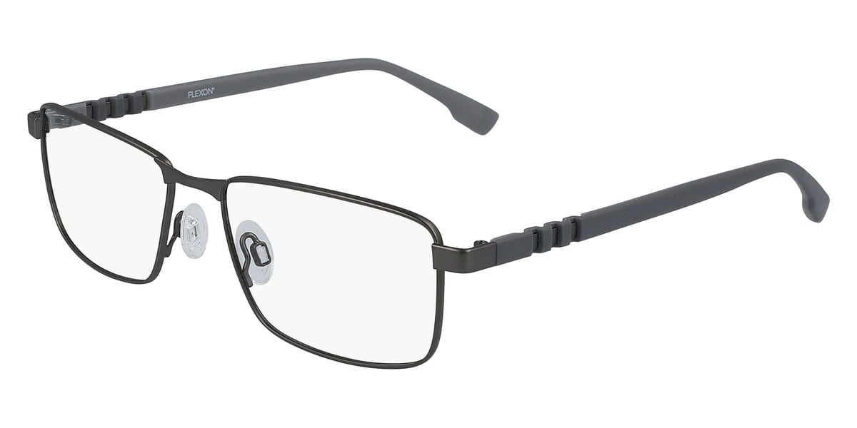Flexon E1136 Full Rim Rectangle Gunmetal Eyeglasses - Walmart.com